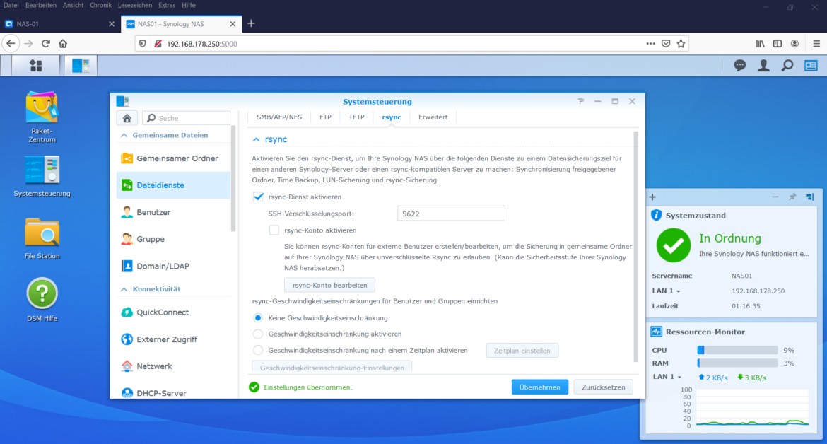 Datenmigration von einer QNAP NAS auf eine Synology NAS inklusive ecoDMS