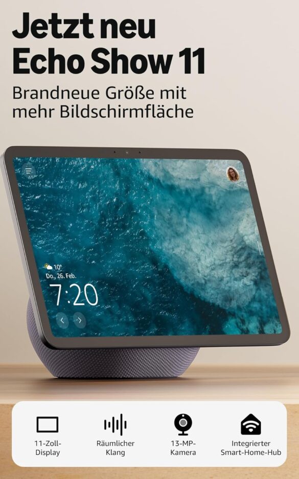 Amazon Echo Show 8 & Echo Show 11 starten jetzt in Deutschland